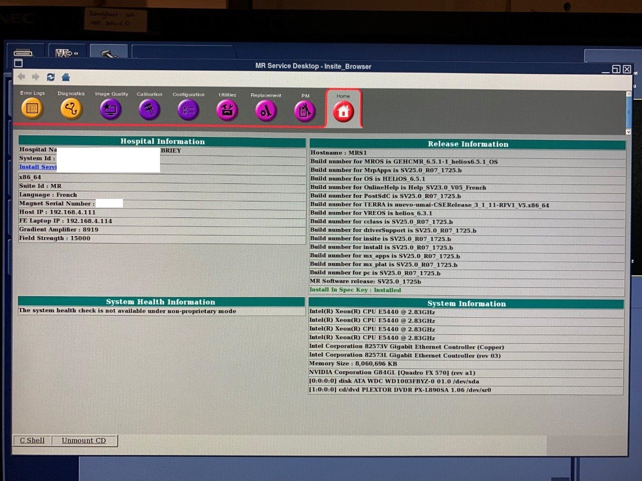 Refurbished GE Healthcare Optima MR360 Inspire 1.5T MRI Machine