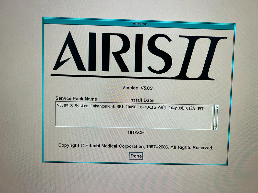 Used HITACHI AIRIS II 0.3T MRI for Sale | 20Med